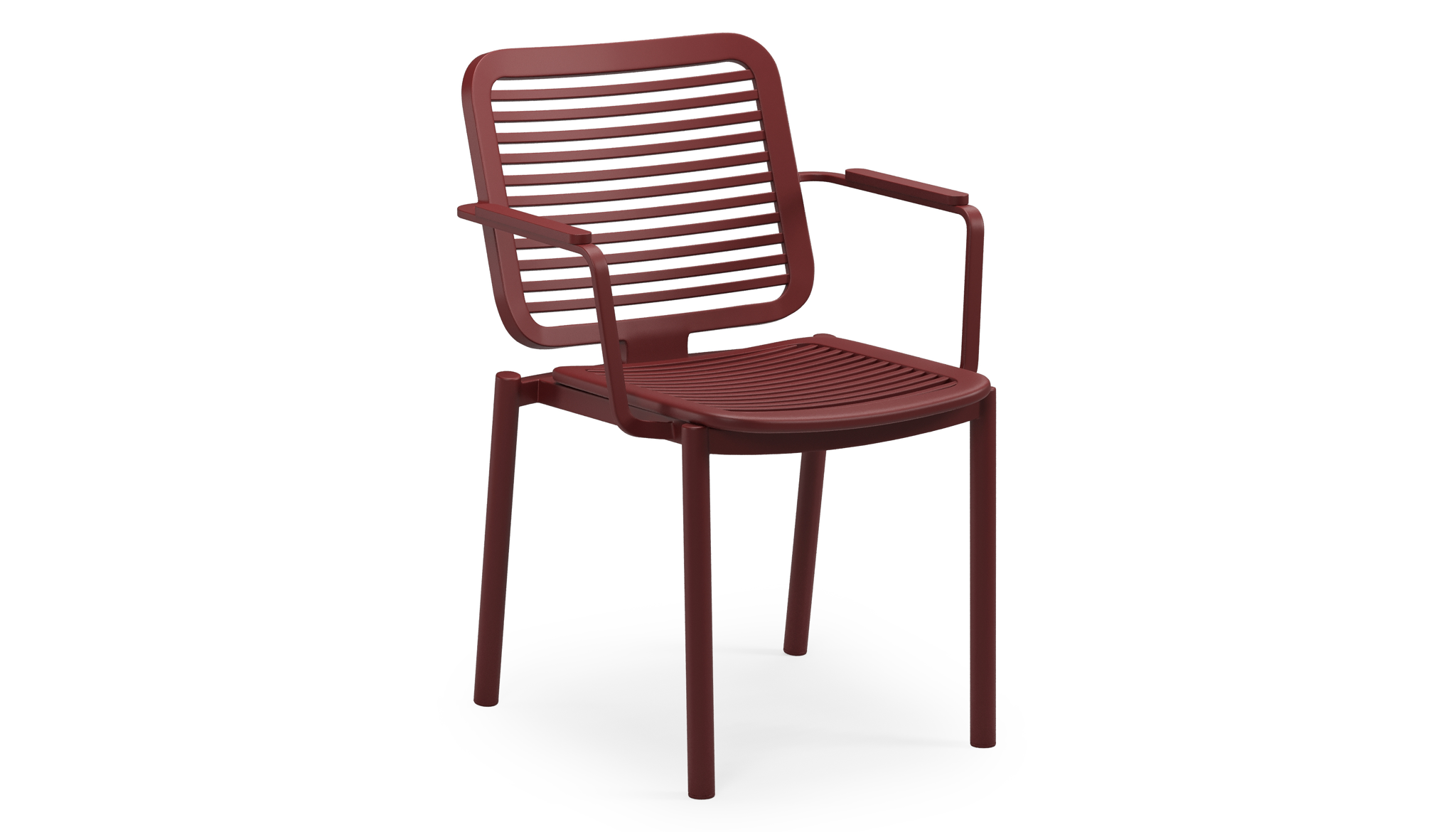 Fano tuinstoel in ruby aluminium | Exterioo tuinmeubelen