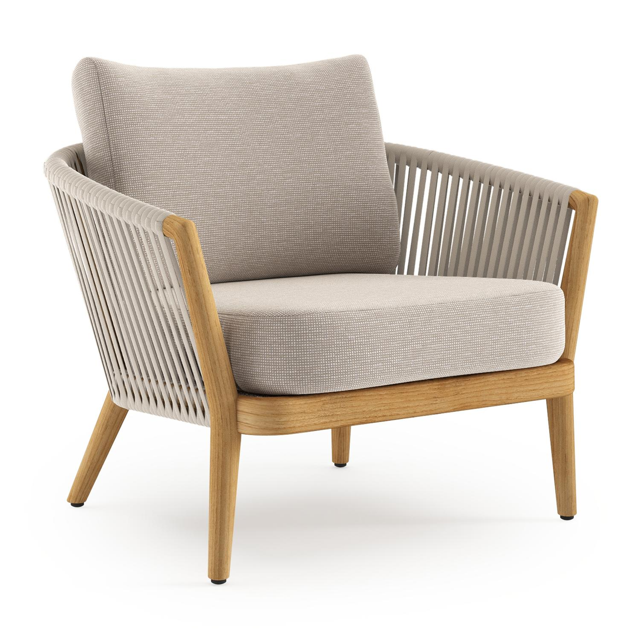 Fauteuil de jardin Orso en tecken corde luxe plate tissée verticalement ...