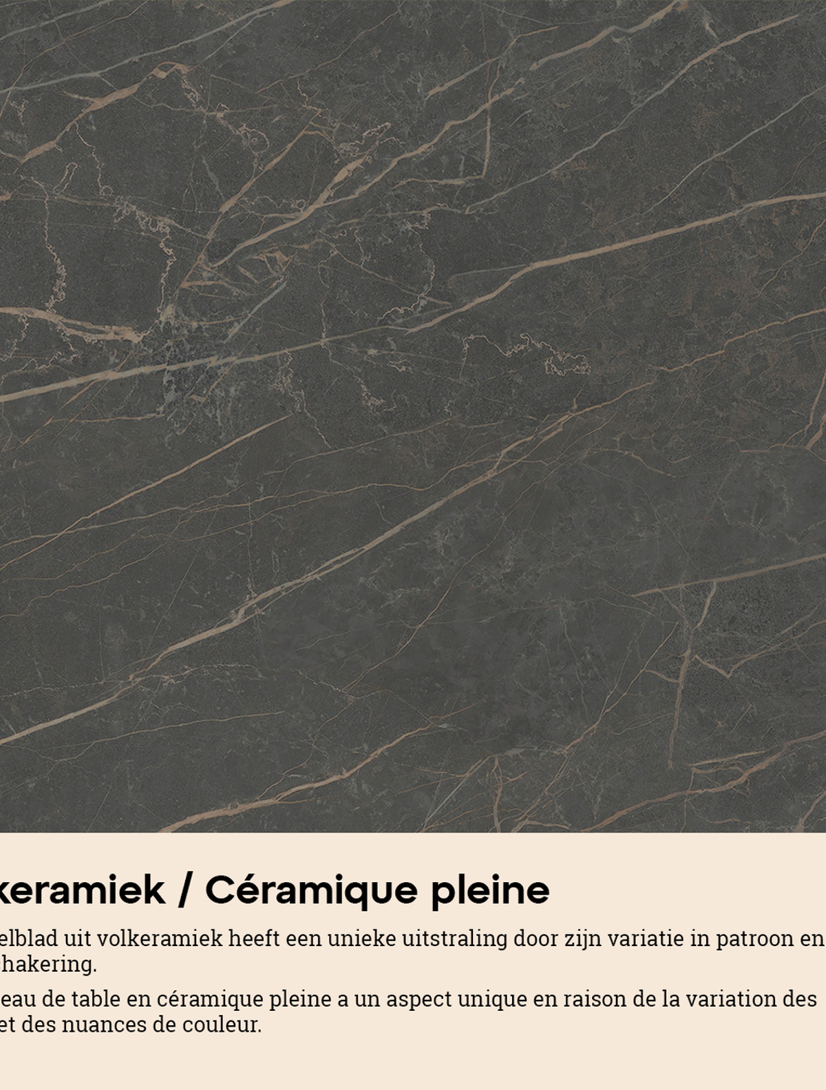 Cirello tuintafel in zwart aluminium en volkeramiek black obsession - L ...