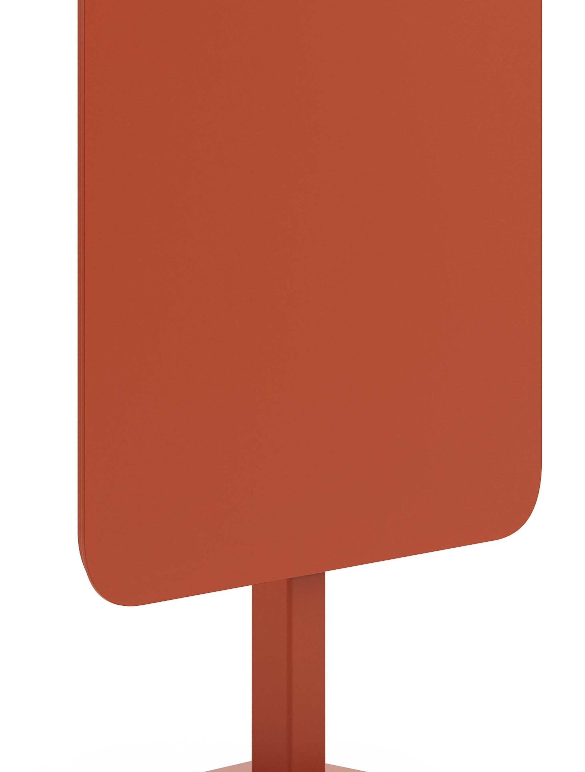 Fano kantelbare tuintafel in roestbruin aluminium - L 80 x B 80 x H 73 ...